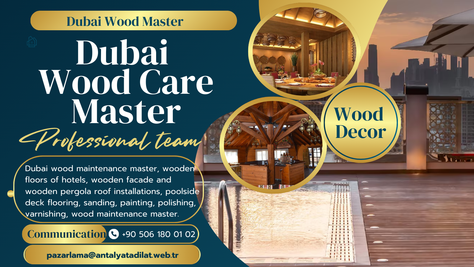 Dubai Wood Maintenance MasterBODRUM SİSTRE SİLİM | DECK DÖŞEME | AHŞAP ...